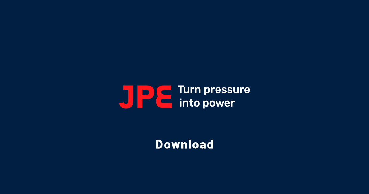 Download | JPE - Turn pressure into power | 沅亨 YEAN HERN
